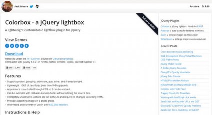 jQuery Lightbox Plugins to Beautify Your Websites | Code Geekz