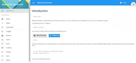15 Google Material Design Frameworks | Code Geekz