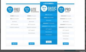 Best HTML CSS3 Responsive Pricing Table Templates | Code Geekz