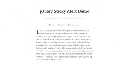 jQuery Plugins for Creating Sticky Elements | Code Geekz