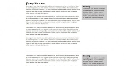 jQuery Plugins for Creating Sticky Elements | Code Geekz