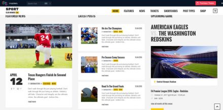 Top WordPress Sports Themes | Code Geekz