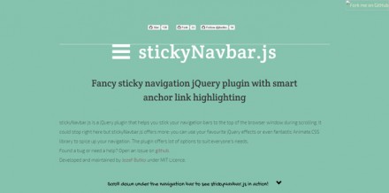 jQuery Plugins for Creating Sticky Elements | Code Geekz